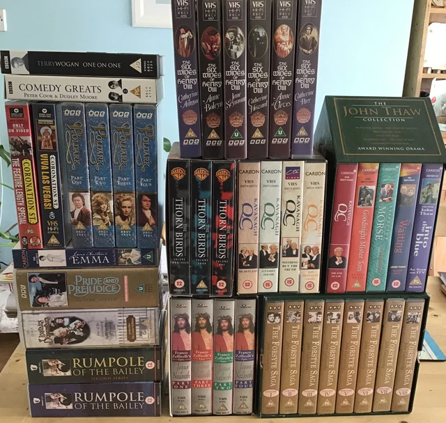 JOB LOT OF Over 43 Original Vhs Mostly Box Sets Classic Tv Drama See ...