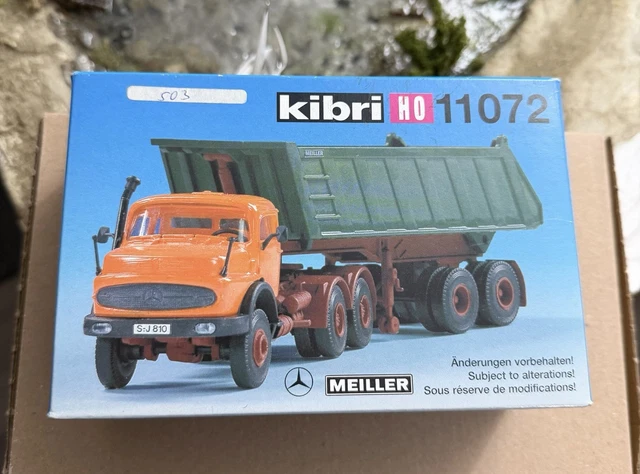 KIBRI 1:87 H0 Bausatz 11072 MB Meiller Kipper-Auflieger OVP ab 1€ Neu ...