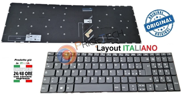 TASTIERA LAYOUT ITA Keyboard ORIGINALE per LENOVO IdeaPad S145-15IML ...