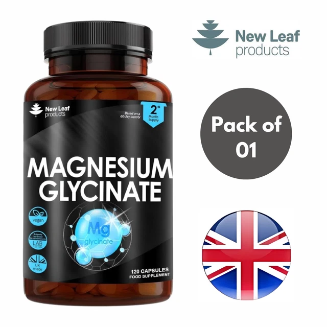 MAGNESIUM GLYCINATE COMPLEX 2000mg High Strength Capsules - Pack of 1 £ ...