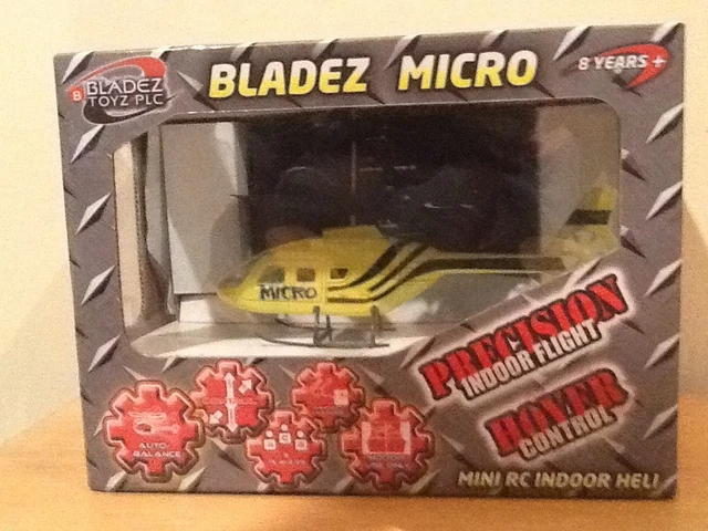 BNIB BLADEZ MICRO Mini Remote Controlled RC Indoor Helicopter 8 years ...