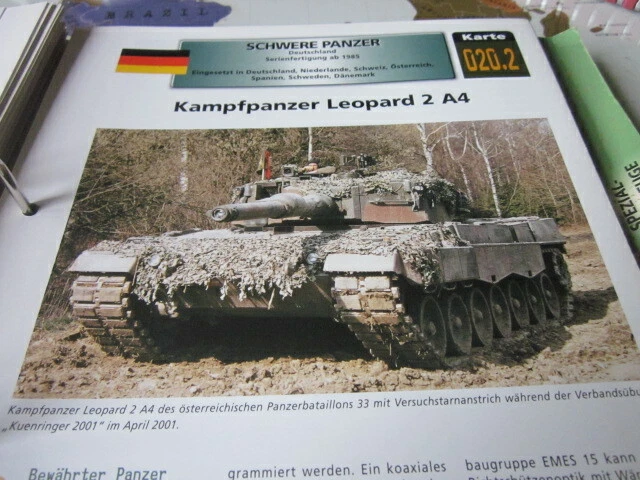 MILITÄRFAHRZEUGE ARCHIV PANZER 20.1 Leopard 2 A 4 Deutschland 4S EUR 5,05 - PicClick DE