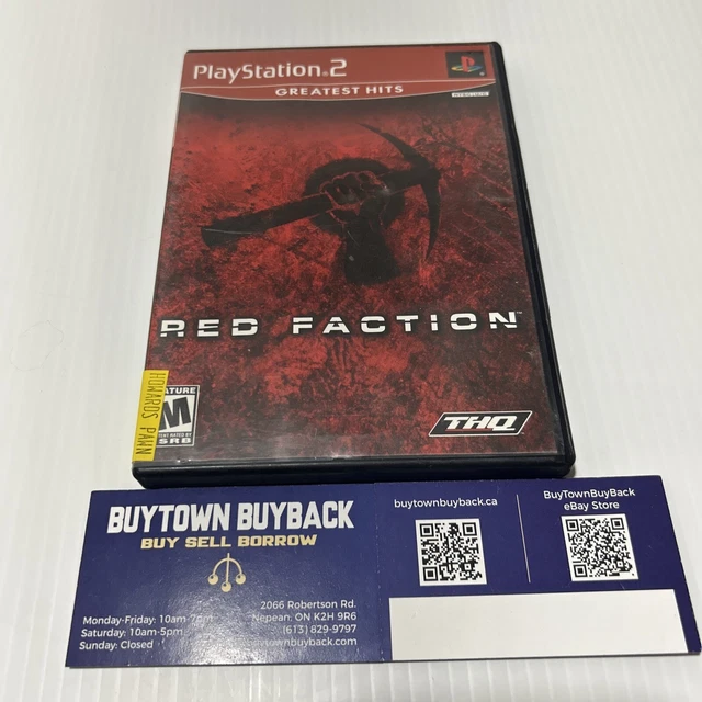 RED FACTION GREATEST Hits (Sony PlayStation 2 PS2, 2002) CIB Complete w ...