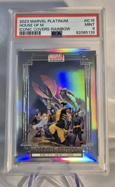 💫 MARVEL ICONIC Covers Rainbow Variation Platinum #IC15 Graded PSA 9 ...