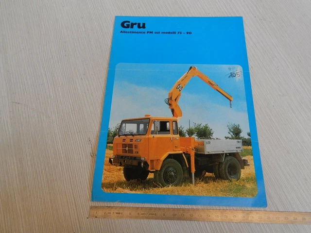 BROCHURE DEPLIANT MONOPAGINA GRU PM SU CAMION FIAT 75 e 90 EUR 16,74 ... BROCHURE DEPLIANT MONOPAGINA GRU PM SU CAMION FIAT 75 e 90 EUR 16,74 ...