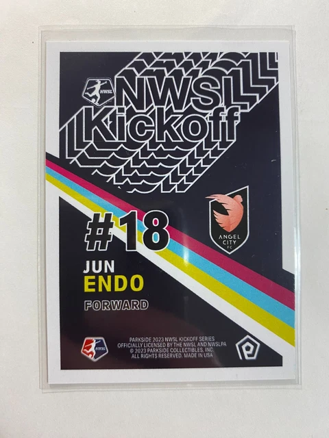 JUN ENDO 2023 Angel City FC Parkside Vol. 1 carta kickoff nuova NWSL ...
