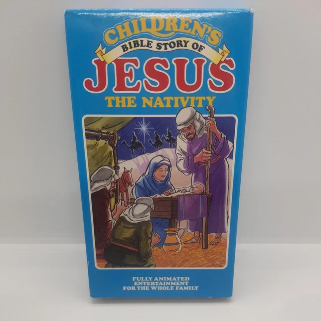 VTG 1988 (SL) Children's Bible Story JESUS THE NATIVITY VHS Animated ...