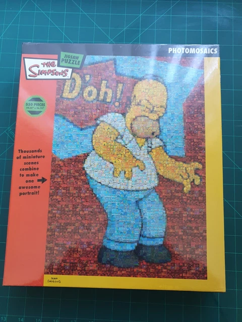 BRAND NEW & sealed - The Simpsons Homer Photomosaics 550 Piece Jigsaw ...