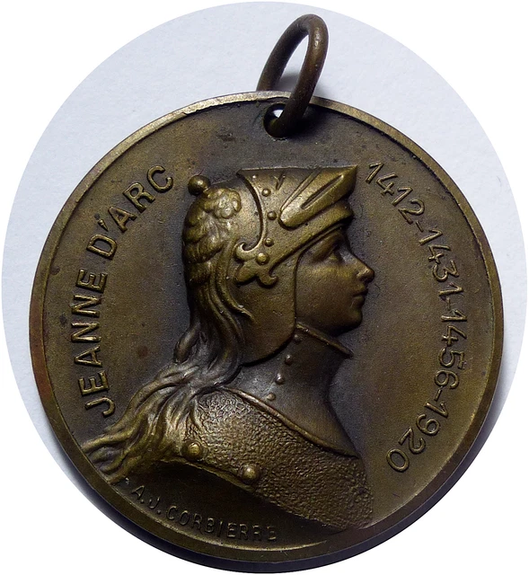 MÉDAILLE VILLE DE Poitiers Jeanne d'Arc 1920 par Corbierre EUR 30,00 ...