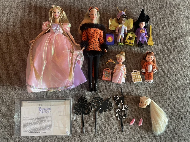 BARBIE DOLL LOT Collector Edition Rapunzel & Halloween Fun Barbie ...