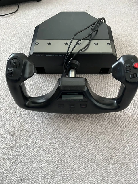LOGITECH G SAITEK Pro Flight Simulator Yoke System-Throttle and Multi ...