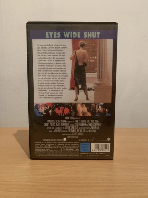 VHS EYES WIDE SHUT 1999 Tom Cruise Nicole Kidman Stanley Kubrick WHV ...