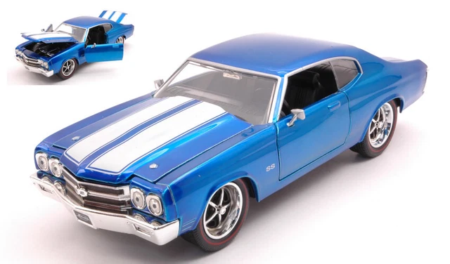 MINIATURE VOITURE TUNING Jada Toys Chevy Chevelle Ss Et W Stripes 1:24 ...