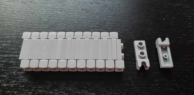 LEGO PLATE MODIFIED 1x2 Small Tow Ball Socket on End 14418 Light Bluish ...