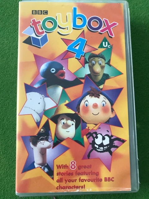 TOYBOX 4 VHS Video Fireman Sam Pingu Postman Pat Noddy William and more ...