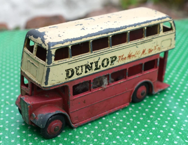 DINKY TOYS #290 vintage DOUBLE DECKER BUS red + cream Type 2 @1954 ...