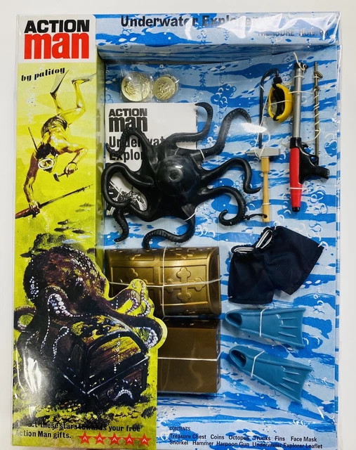 VINTAGE ACTION MAN 40th anniversary Underwater Explorer Set boxed. £10. ...