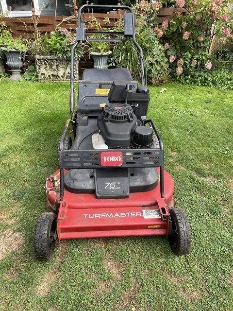 TORO TURFMASTER 76CM Twin Blade Petrol Mower W/ Large Grass Box £542.18 ...