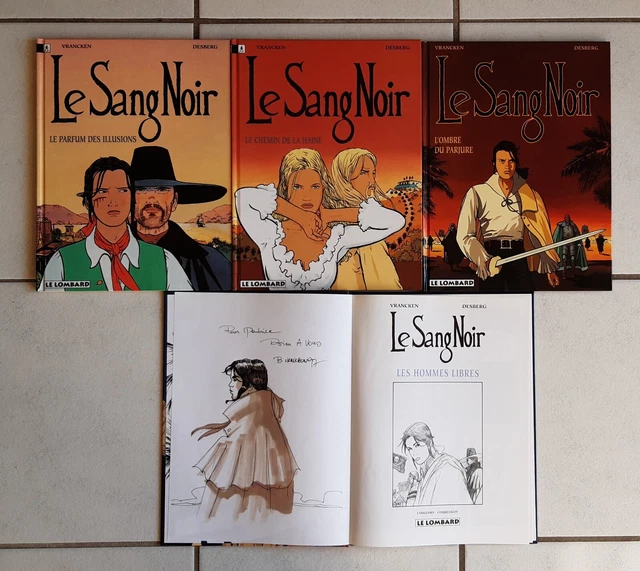 LE SANG NOIR - Intégrale en 4 tomes - Dédicace de Vrancken - EO - TBE ...