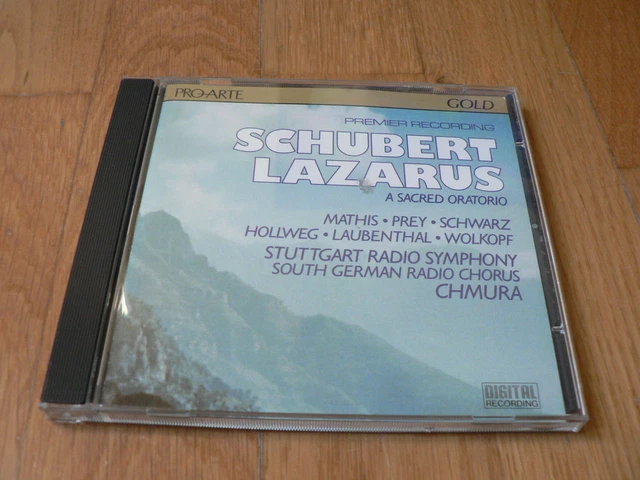 CHMURA - SCHUBERT : Lazarus, Sacred Oratorio - Mathis, Prey - CD Pro ...