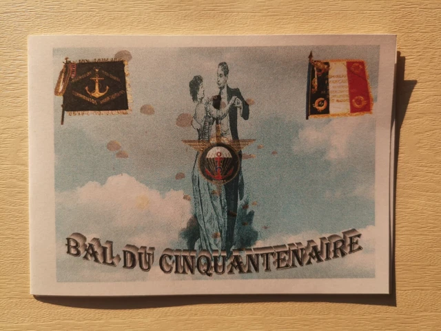 CARTON INVITATION BAL Cinquantenaire 6° RPIMa Avril 1998 EUR 11,00 ...