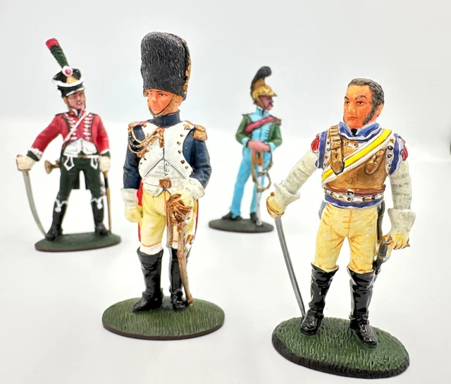 4X DEL PRADO Napoleonic Era Figures, French, Carabiner, Trumpeter ...