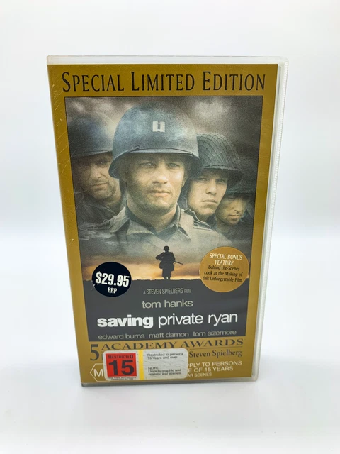 SAVING PRIVATE RYAN VHS Video Tape Special Edition Tom Hanks Steven ...