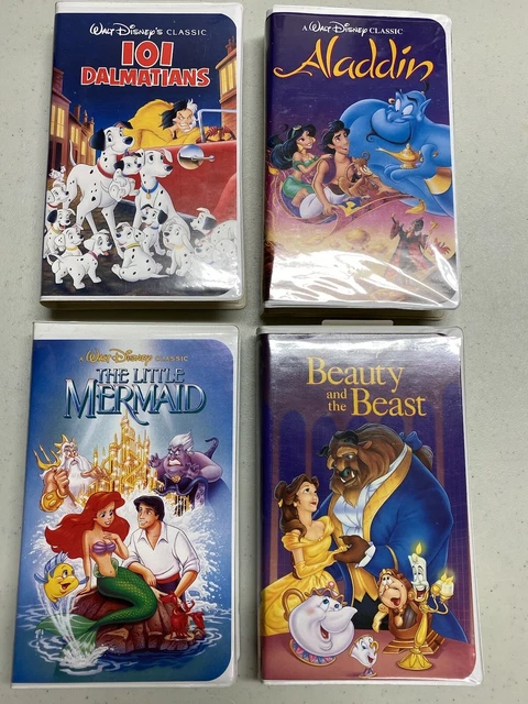DISNEY BLACK DIAMOND VHS Lot, 101 Dalmatians, Aladdin, Beauty Beast ...
