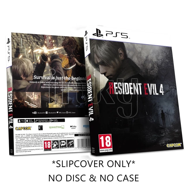 CUSTODIA DA COLLEZIONE personalizzata Resident Evil 4 Remake PS5 solo ...
