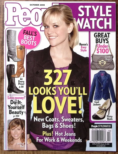 PEOPLE MAGAZINE STYLE Watch Oct 2008 Reese Witherspoon 327 Looks You ...