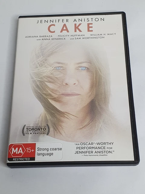 CAKE DVD JENNIFER Aniston, Anna Kendrick, Sam Worthington Region 4 EUR ...