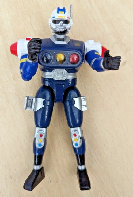 VINTAGE POWER RANGERS Turbo Key Blue Senturion Double Action ©1997 ...