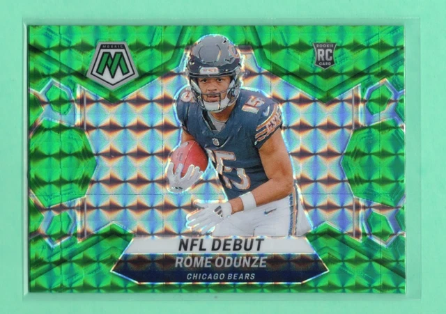 2024 PANINI MOSAIC Rome Odunze #281 Green Mosaic Prizm NFL Debut Rookie ...