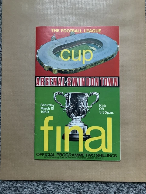 ARSENAL V SWINDON 1969 League Cup Final Programme. £3.31 - PicClick UK