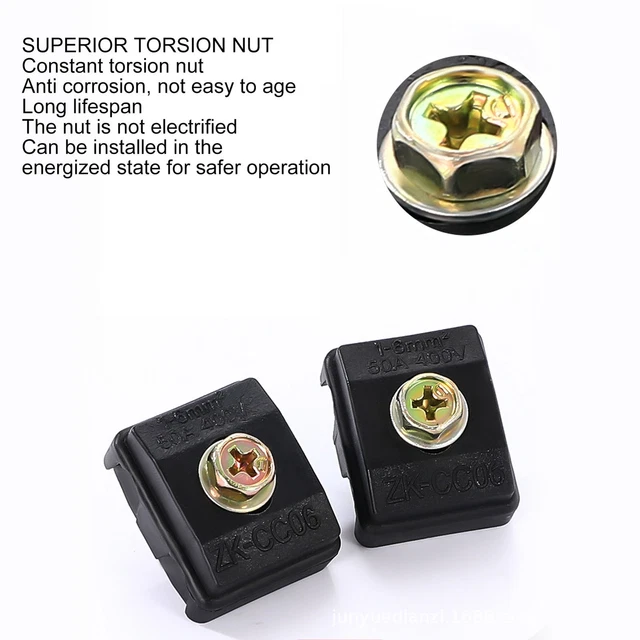 10PCS WIRE SPLITTER Connector Break Free 50A 400V 1-6mm² High Power ...