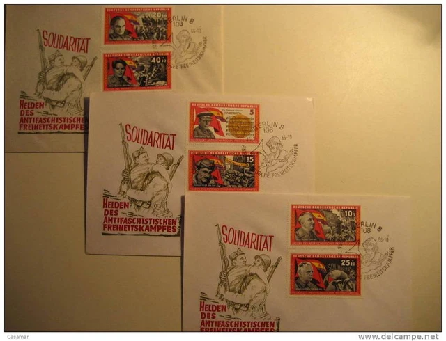 DDR GERMANY SPAIN Civil War Antifascistes Militar Military Uniform ...