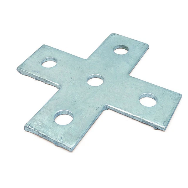 GALVANISED 5 HOLE Flat Cross Plate 138mm x 48mm Unistrut Compatible £7. ...