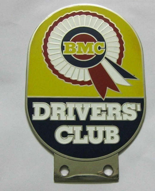 BMC DRIVERS CLUB Car Grill Badge Emblem Logos Metal Car Grill Badge ...