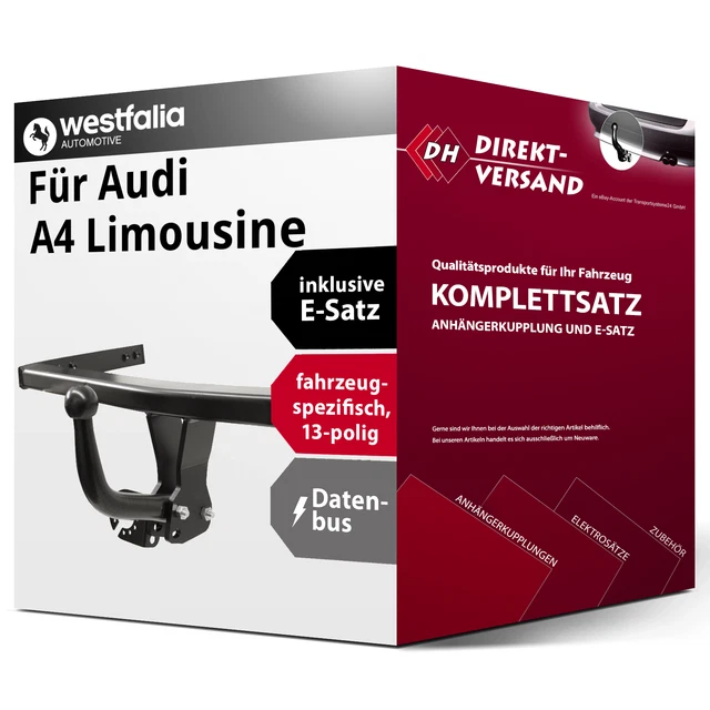 FÜr A4 Limousine Typ 8w2 B9 Westfalia Anhängerkupplung Starr E Satz