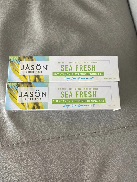 JASON SEA FRESH Anti-Cavity & Strengthening Gel, Deep Sea Spearmint ...
