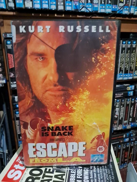 ESCAPE FROM LA ex-rental VHS (big box) £5.99 - PicClick UK