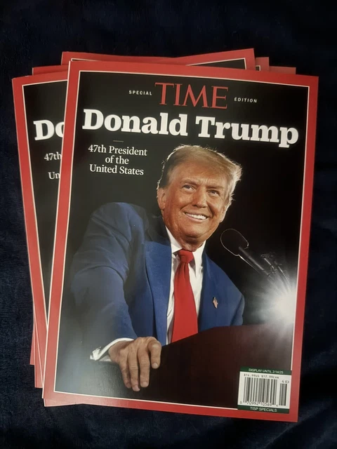 DONALD TRUMP SPECIAL Edition Time Magazine 47th President Of The United ...