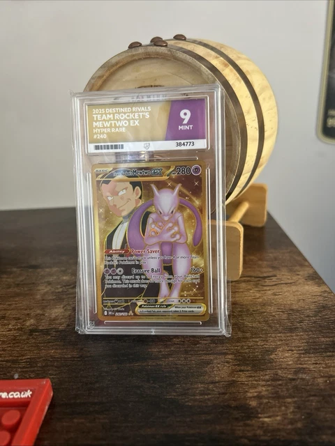 TEAM ROCKETS MEWTWO 2025 Destined Rivals Hyper Rare Ace 9 £104.72 ...