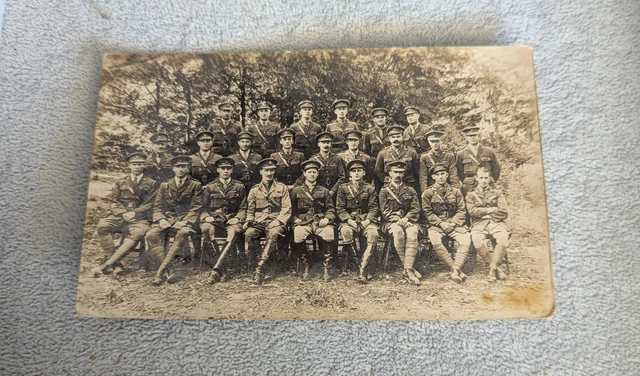 ORIGINAL WW1 AUSTRALIAN Officers Group Photo - Rising Sun Cap Badges ...