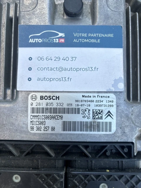 MD1CS003 ECU CALCULATEUR Moteur A Decoder Citroen Berlingo 0281035332 ...