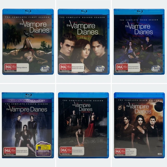 THE VAMPIRE DIARIES: The Complete Seasons 1-6 Blu-ray Bundle - Region B ...