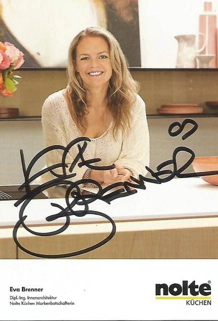 EVA BRENNER MODERATORIN Nolte handsigniert EUR 4,50 - PicClick DE