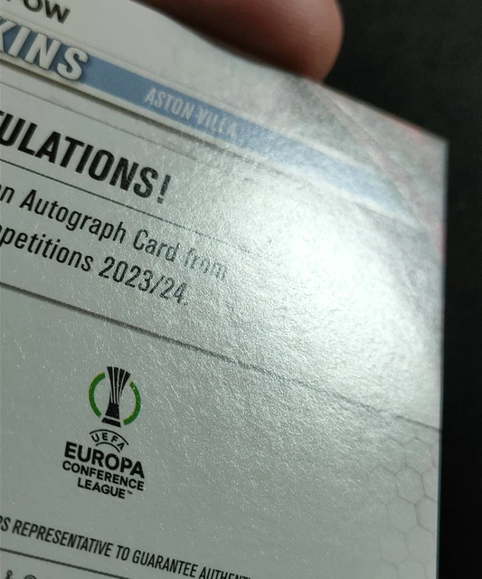 OLLIE WATKINS 2023-24 Topps UEFA Club Competitions Auto Silver #A-OW -5 ...