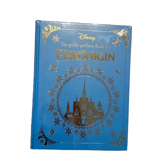 DISNEY DAS GROSSE goldene Buch der Eiskönigin mit Goldschnitt Neu ...