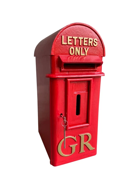 ORIGINAL RECLAIMED GENUINE Red George 5th Cast Iron Pole Mounted Letter ...